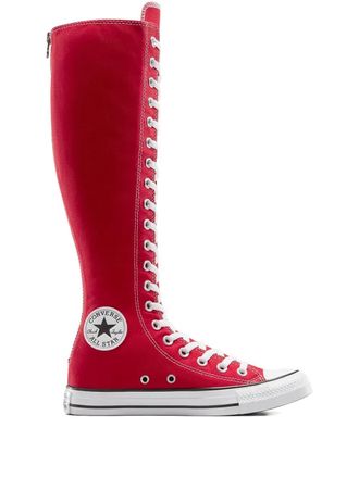 Converse bottines lac&eacute;es bi-mati&egrave;re - Rouge