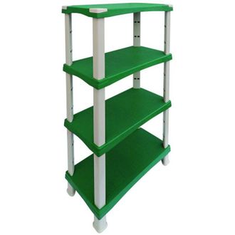 AC-D&eacute;co Syst&egrave;me de rangement Bama Futuro 4 &eacute;tag&egrave;res 80x40x137 cm Vert