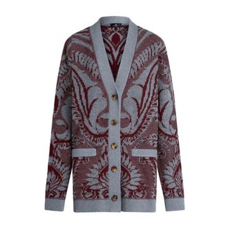 Etro Strickjacke Mehrfarbig Stilvoll - - Knitwear - Damen - Mehrfarbig - M