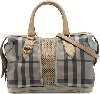 Burberry Hobo Bags - House Check Canvas Satchel - Gr. unisize - in Braun - f&uuml;r Damen