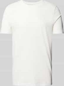 Mc Neal T-Shirt mit geripptem Rundhalsausschnitt