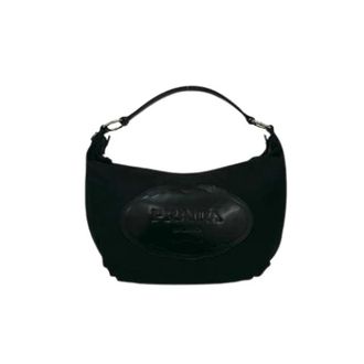 Prada Sac bandouli&egrave;re en cuir et nylon Pre-owned - Femme - Pre-owned - Noir - Taille: ONE Size
