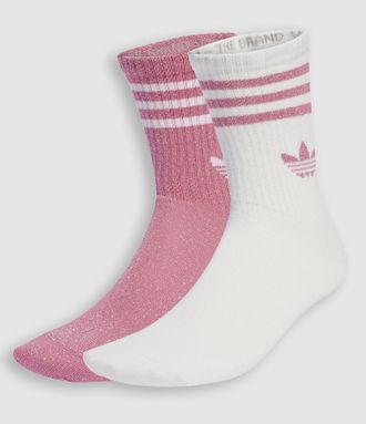 adidas Chaussettes 3S Glitter Cr 2 Pnkfus White