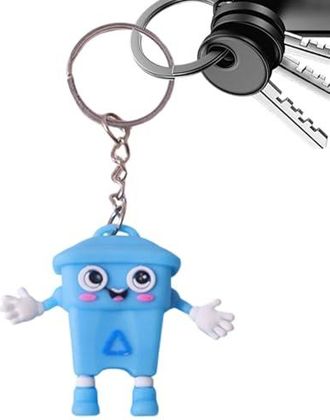 Generico Cash can sac boussoles - 18g PVC Mignon porte-cl&eacute;s, dessins anim&eacute;s Cash Can Design | D&eacute;cor polyvalent avec nouveaut&eacute; de style de bande dessin&eacute;e, pour 