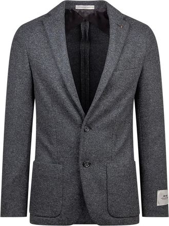Corneliani Homme, Vestes, Gris, Taille: 3XL Blazer Col en V