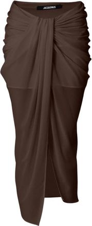 Jacquemus Femme, Jupes, Brun, Taille: 36 FR The Par&eacute;o Skirt