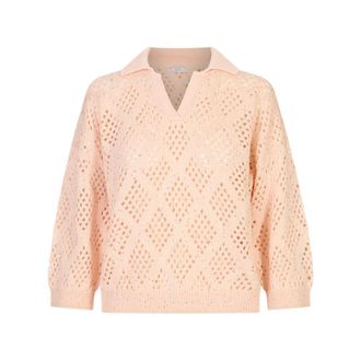 PESERICO Femme, Pulls, Rose, Taille: 44 FR Maglia V-neck Tricots