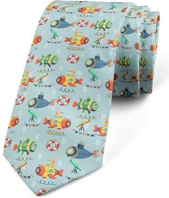 Generic Cravate Bleu Jaune Orange &Eacute;troit Tie Confortable Cravates Homme Pour Remise De Dipl&ocirc;me F&ecirc;te L&Eacute;cole