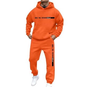 Generic Surv&ecirc;Tements Homme, Surv&ecirc;tement Homme Ensemble 2 Pi&egrave;ces Automne Hiver Surv&ecirc;Tements Sport Combinaison de Sport Tenue de Maison Automne Hiver Couleur Un