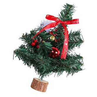 BESPORTBLE Holz Weihnachtsbaummodell Tischdeko Kleine Weihnachtsbaum Dekoration Festlicher Weihnachtsschmuck f&uuml;r Schreibtisch und Wohnraum