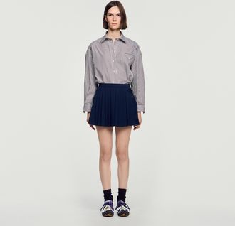 Sandro Jupe short &agrave; plis