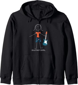 Whyitsme Design Funny Women Bass Guitar Girl Guitar Player Kapuzenjacke