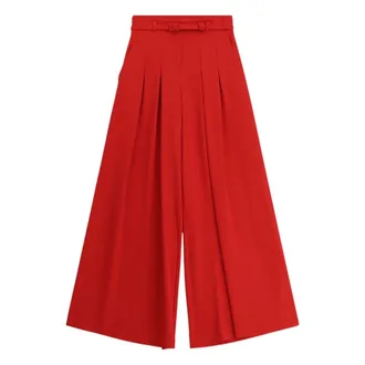 Imperial Femme, Pantalons, Rouge, Taille: 36 FR Pantalon Palazzo