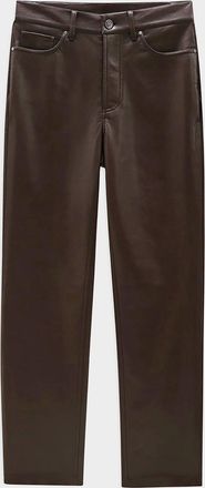 Anine Bing Pantalon Bruno Marron Foncé
