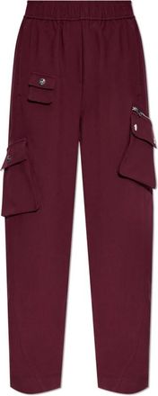 Ganni Femme, Pantalons, Rouge, Taille: 34 FR Cargo Pantalons