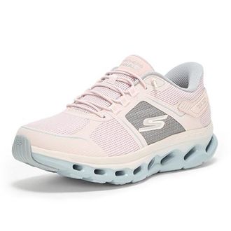 Skechers Femme Go Walk Glide Step 2.0 Elektra Hands Free Slip-ins Basket, Rose Clair, 41 EU