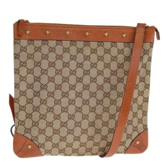 Gucci Pre-owned Vintage Canvas Shoulder Bag - - Pre-owned - Damen - Braun - ONE SIZE
