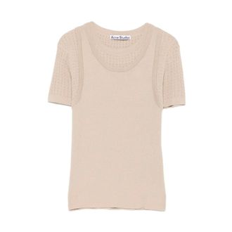 Acne Studios Damen, Strickwaren, Beige, MGr&ouml;&szlig;e