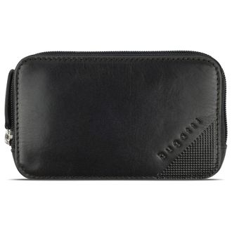Bugatti Nobile Schl&uuml;sseletui aus echtem Leder - Etui mit RFID Schutz, in edler Geschenkbox -Schwarz
