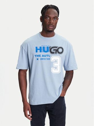 HUGO BOSS T-Shirt Nesite 50544168 Hellblau Loose Fit