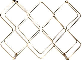 Generic Weinregal für Die Arbeitsplatte, Weinregal aus Metall, Modern und Vielseitig, Frei Abnehmbar, Geeignet für Speisekammer, Wohnzimmer, Küche, Bar(Gold)