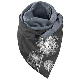 Generic Foulards Femme Echarpe Chaude Chaude Universelle Automne-Hiver ImpriméE éLéGante Double éPaisseur Avec Boucle Douce Et Confortable Basiques Classique