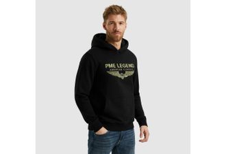 PME Legend Kapuzensweatshirt Hooded soft terry with logo mit Logostickerei