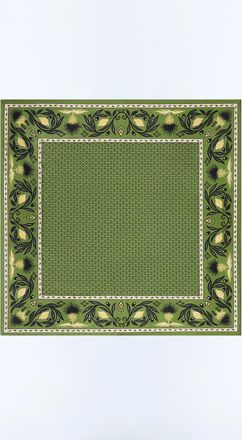 Fursac Pochette en soie &agrave; imprim&eacute; - Taille Unique - Homme