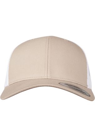 Flexfit Unisex Retro Trucker 2-Tone Baseballkappe, Khaki/White, One Size