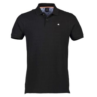 Lerros Herren Regular Fit Poloshirt Polo 2003200, Einfarbig, Gr. Medium, Schwarz (black 290)