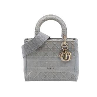 Dior Pre-owned Toile sacs-dior - Femme - Pre-owned - Gris - Taille: ONE Size