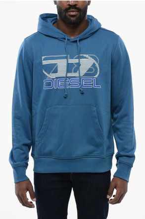 Diesel Printed Cotton S-GINN-HOOD-K40 Hoodie size S