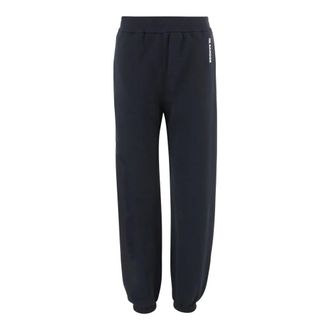 Jil Sander Baumwollhose mit Logo - - Trousers - Damen - Blau - XS