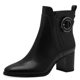 Marco Tozzi Bottines zippées pour Femme 2-25319-43 Botte Tendance, Noir, 38 EU