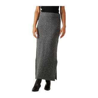 Moves Eleganter Bibi Rock in Dunkelgrau - - Skirts - Damen - Grau - XL