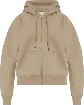 Ami Femme, Sweatshirts et sweats &agrave; capuche, Beige, Taille: 36 FR Hooded SweaT-shirt