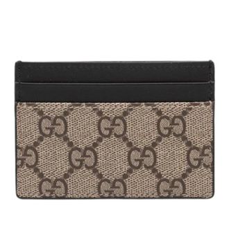 Gucci Porte-cartes en toile Pre-owned - Femme - Pre-owned - Beige - Taille: ONE Size