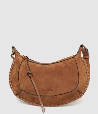Isabel Marant Sac Oskan Moon Cuir Su&eacute;d&eacute; Marron