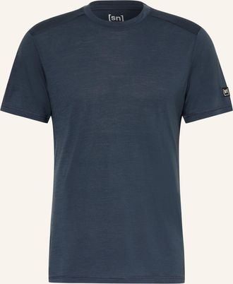 super.natural Funktionsshirt Essential Mit Merinowolle blau