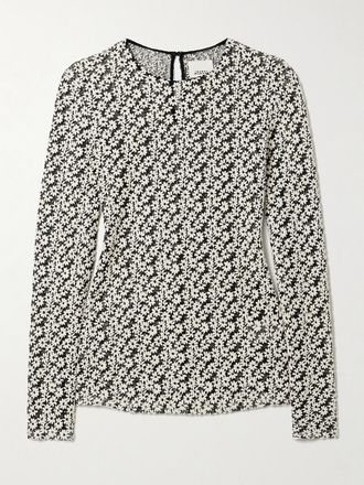 Isabel Marant Soline Oberteil Aus Besticktem Tüll Aus Einer Baumwollmischung - Grau