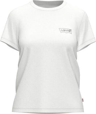 Levi's Femme The Perfect Tee T-Shirt, Batwing Outline Bright, XS