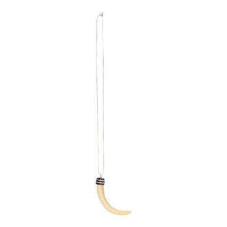 Tory Burch Resin Horn Anh&auml;nger Halskette - - Accessories - Damen - Beige - ONE SIZE