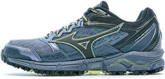 Mizuno Femme Wave Daichi 3 Sneakers Basses, Multicolore (Fstonegray/Blk/Sunnylime 001), 38 EU