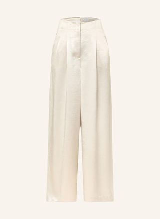 Mrs & Hugs Mrs & Hugs Marlenehose Aus Satin beige