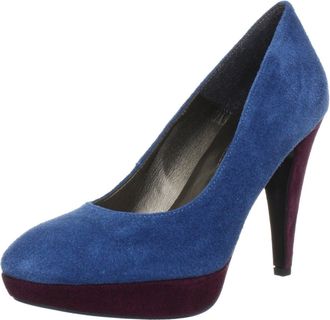 s.Oliver Damen Selection Pumps, Blau (Petrol/VINO 750)