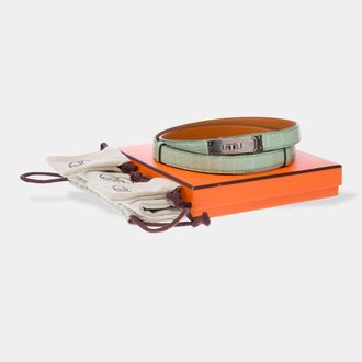 Herm&egrave;s Kelly 18 Belt - Light Green