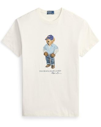 Ralph Lauren T-Shirt mit Polo Bear -Motiv und Reliefstickerei in