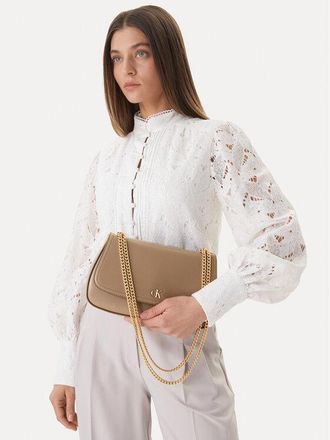 Calvin Klein Handtasche Ck Convertible Chain Medium Bag LV04F3171G Beige