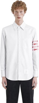 Thom Browne Uni Stripe Lobster 4-Bar Shirt