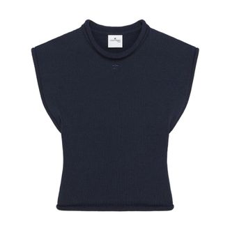 Courr&egrave;ges Blaues T-Shirt und Polo-Set - - Tops - Damen - Blau - M